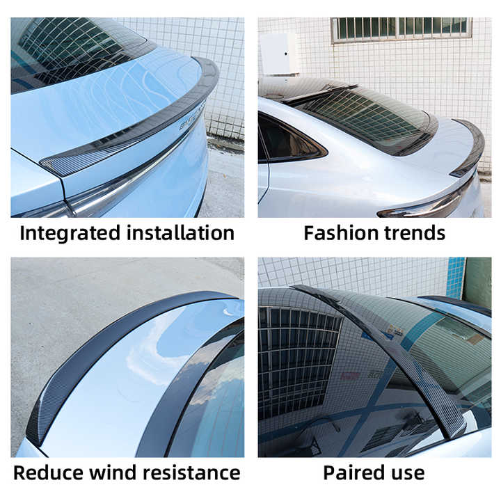 ABS Material Roof Trunk Spoiler Car Rear Wing Rear Roof Wing Spoiler ...