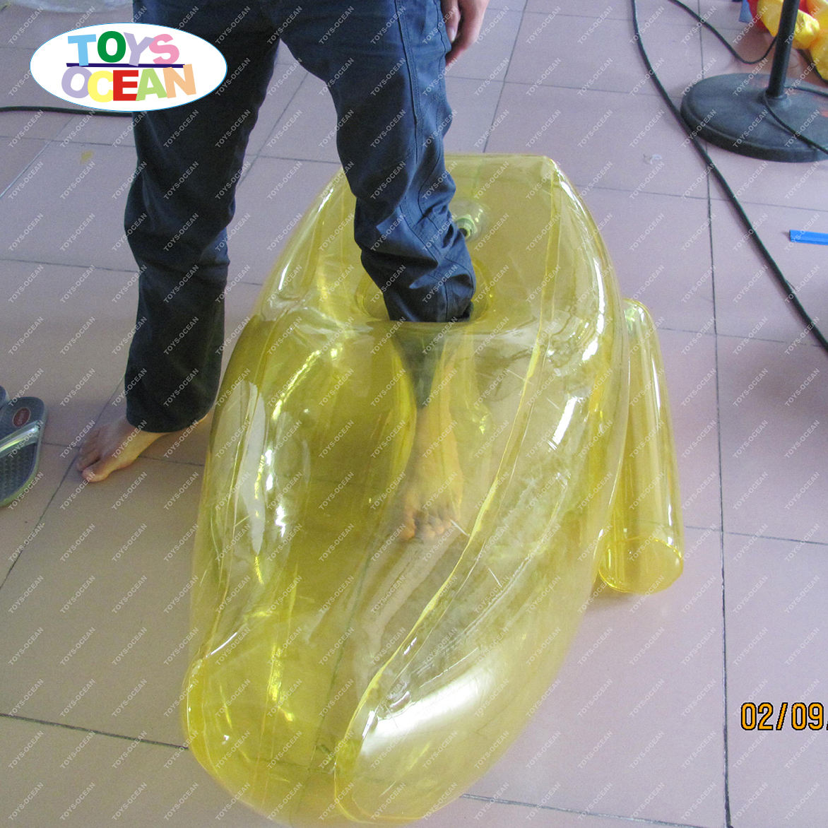 Inflatable Water Walking Shoes - 0.9mm PVC, 500kg Max Capacity