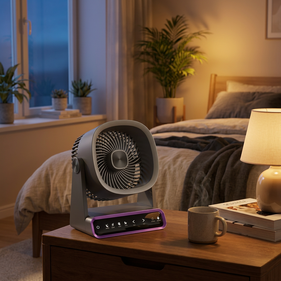 Wholesale Smart Rotating Desktop Fan with Large Capacity 4000mAh ...