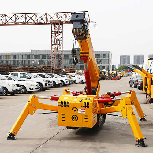 Portable Small Hydraulic Flying Jib Crane Space Crawler Folding Mini ...