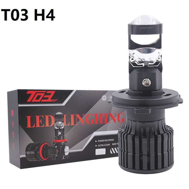 T03 Car Led Projector Lens H11 LED Headlight Headlamp 20000LM 100W Auto ...