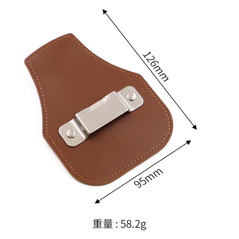 Wholesale PU Leather Tape Measure Case Belt Bag Metal Leather Tape ...