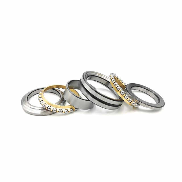 P6 Precision Chrome Steel Axial Angular Contact Bearings Double ...