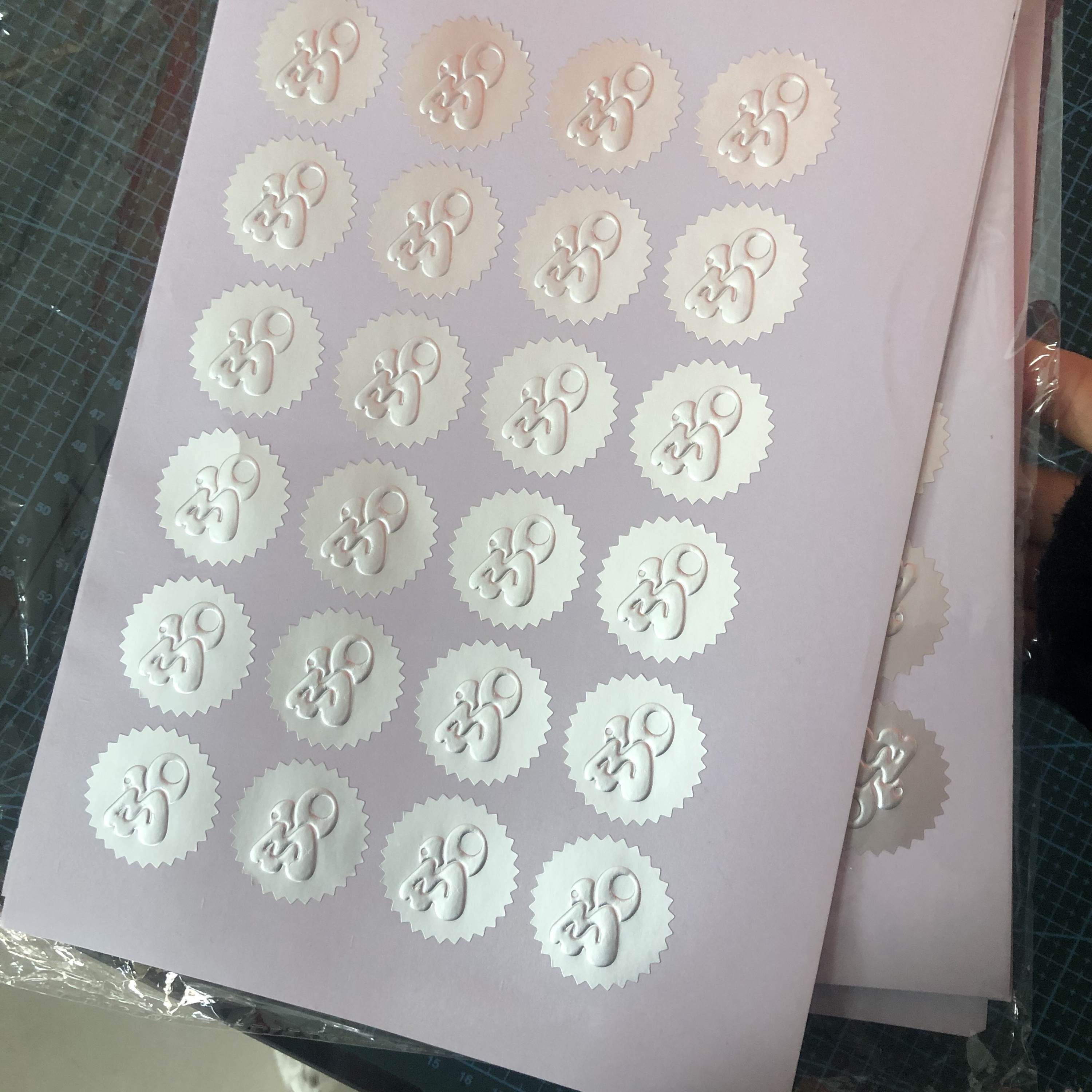 Custom 3D Raised Logo Sticker - Waterproof & Durable
