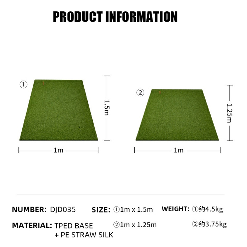 PGM DJD035 practice range golf hitting ball mat premium tee turf golf ...