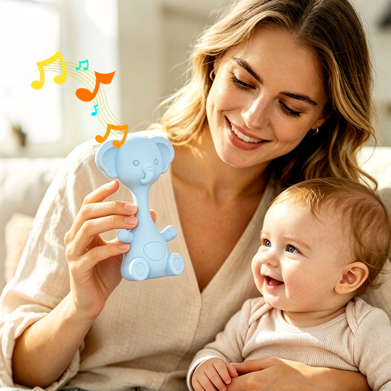 Customizable Food Grade Bpa Free Infant Deer Teething Toy 2026 New ...