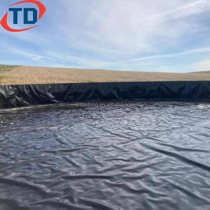 Geomembrane HDPE 1mm 1.5mm 2mm for Fish Farming Tank Water Reservoir Pond Liner 45 Mil 60Mil ...