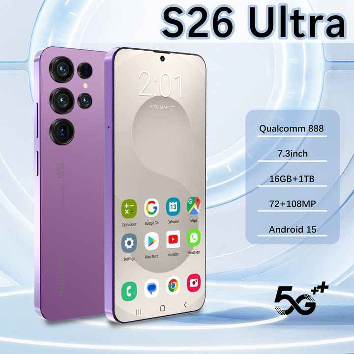 Brand New S26 Ultra 5G Smartphone 16GB+1TB Android 15.0 108MP HD 7 ...