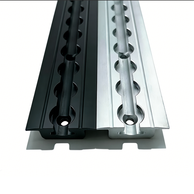 Premium 0.5m Flush Mounted Flanged Aluminum Rail with Serrated Internal ...