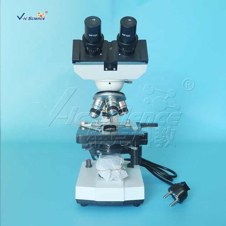 Teaching Research Biological Binocular Microscope Human and Animal Cell ...