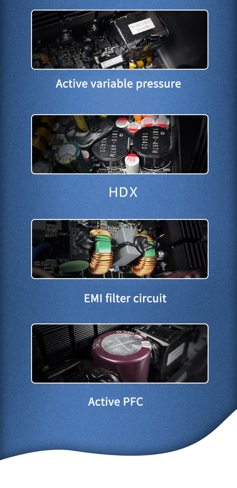 XTY POWER 650W Gold Silent Power Supply for Desktops