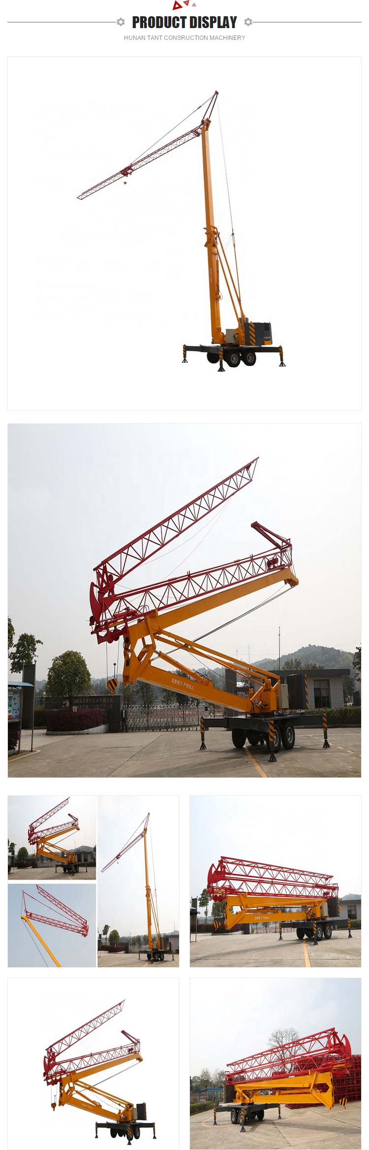 Small hydraulic 80 ton static tower crane hot sale Products from Hunan ...