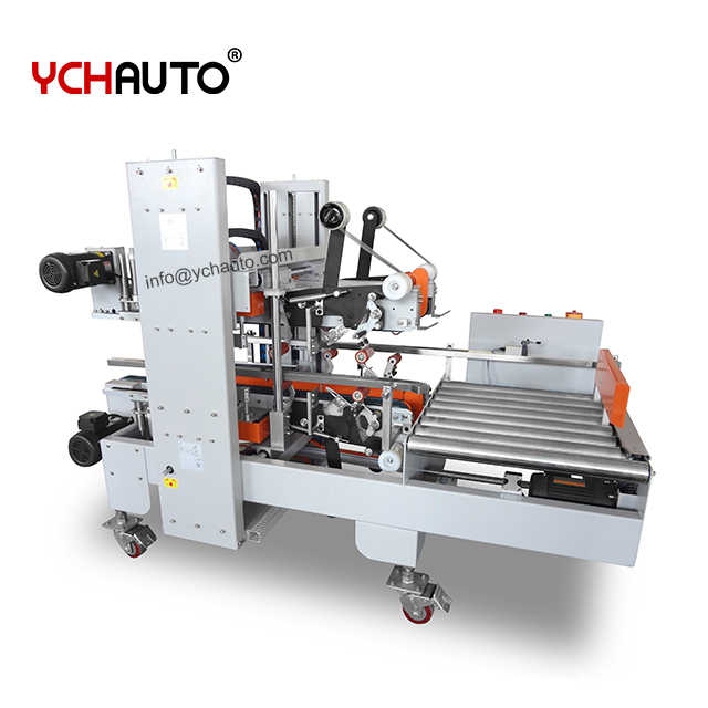 H Type Adhesive Tape Semi Auto Carton Box Edge Sealing Machine Four ...
