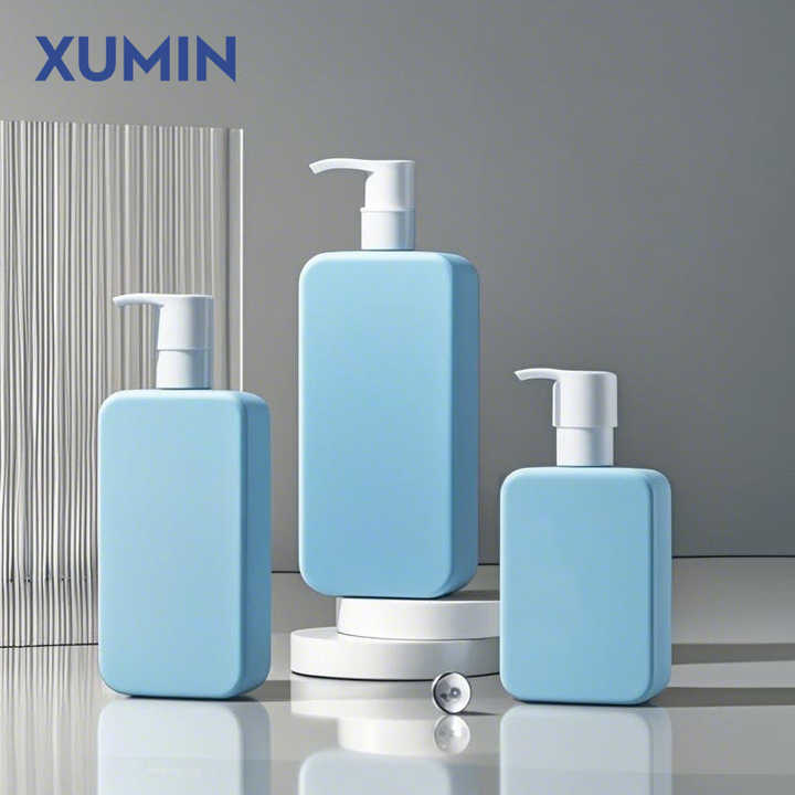 250ml 350ml 500ml Rectangular Shampoo Bottles - PE Plastic