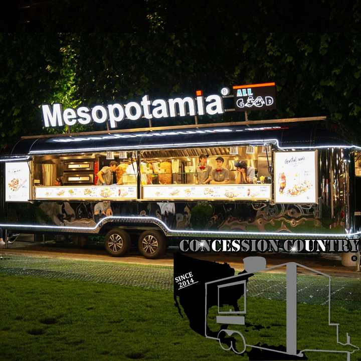 Full Size Food Truck Chinese Food Trailer - High Productivity