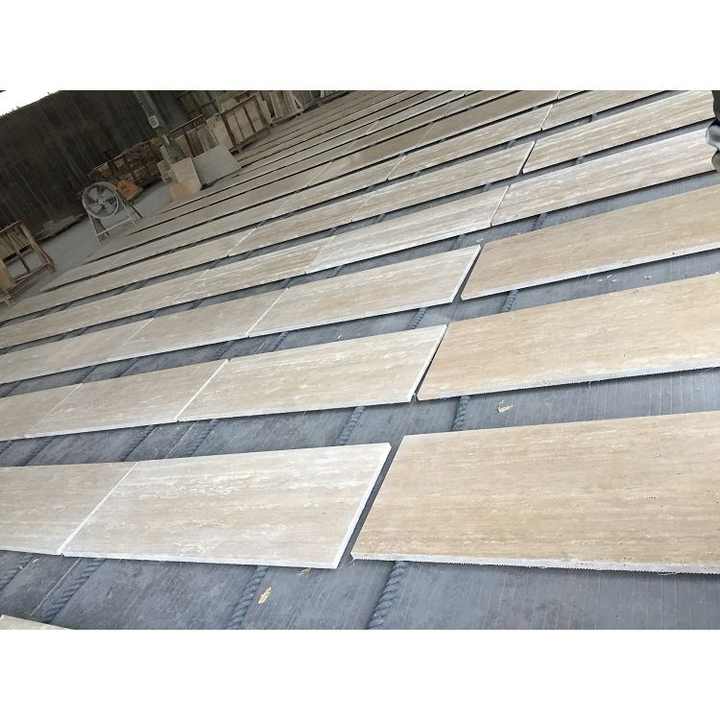 Turkish Beige Travertine - Polished Tile Paver by Eastwood