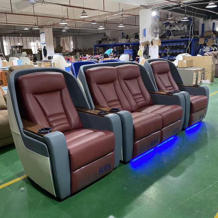 Villa VIP Cinema Seating - Luxury Genuinewleather Chairs