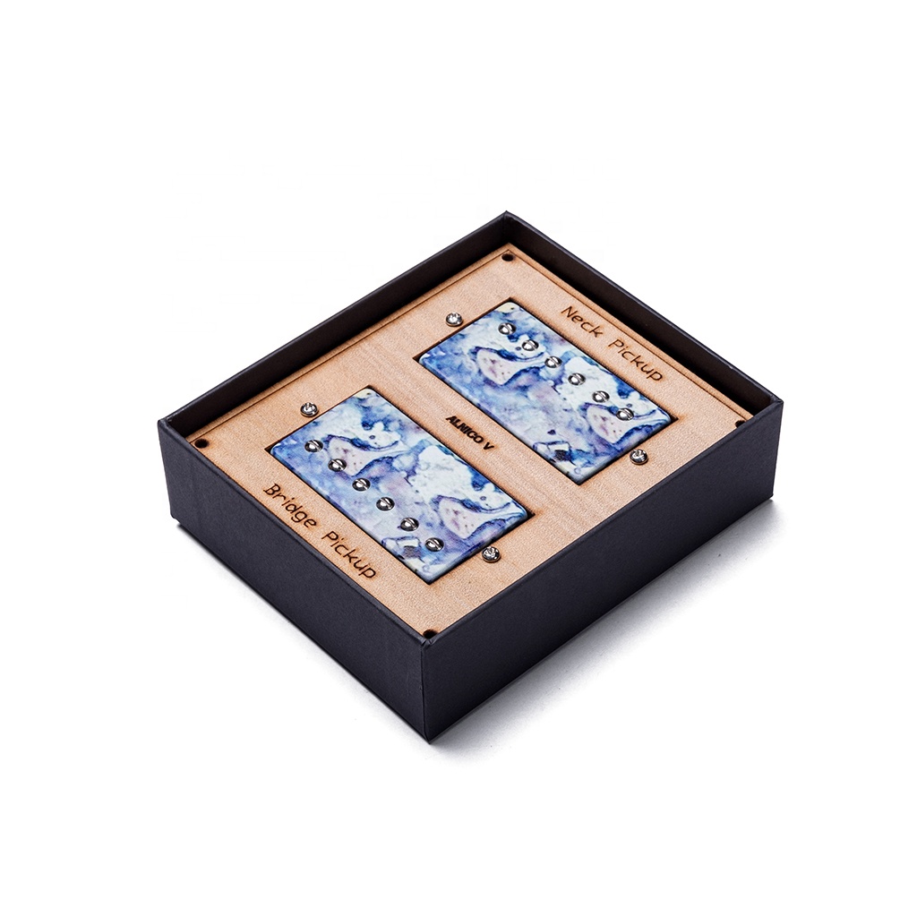 Custom printed high-quality Alnico V humbucker pickups hand wound ...