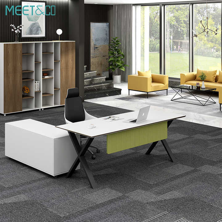 Modern Executive Wooden MDF Office Desk for Manager Workstations ...