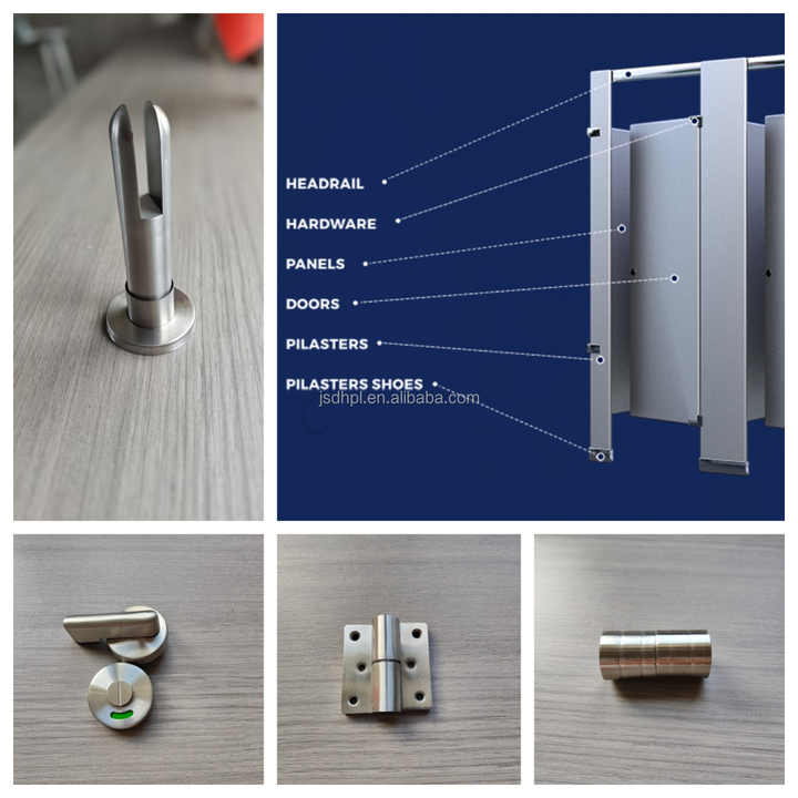HPL Stainless Steel Hardware Kits for Toilet Partitions for Hospital ...