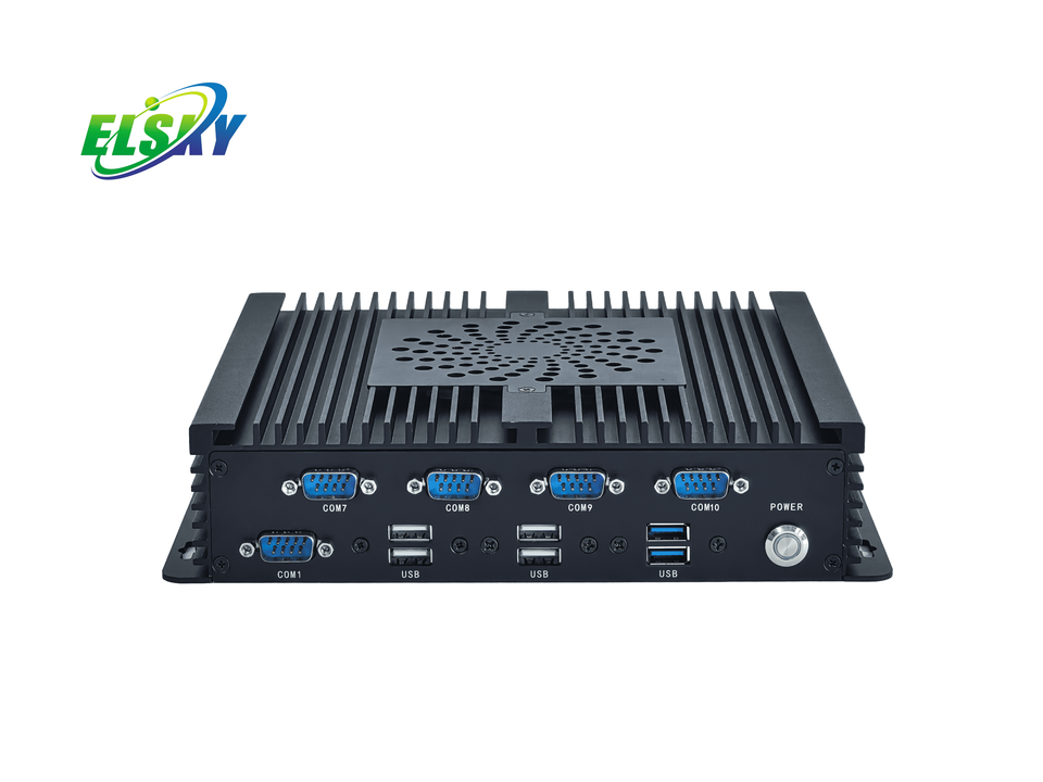 ELSKY Industrial Mini PC J6412 Intel Quad Core New DDR4 10*COM RS232 ...