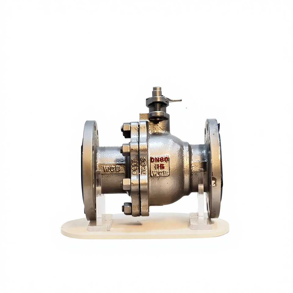 Stainless Cast Steel Manual Flange Ball Valve 2-Way High Temperature ...