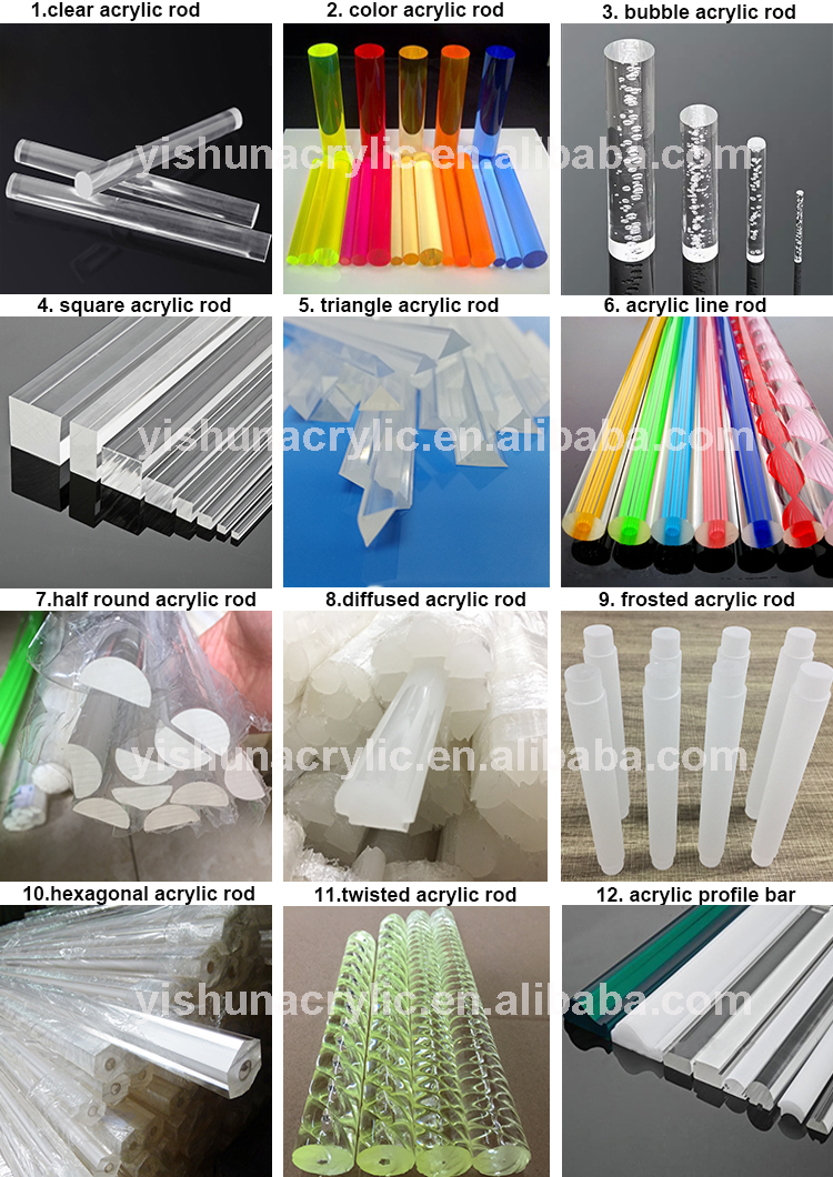 Mixed Color Acrylic Rods - Versatile LED Pegs for Crafts