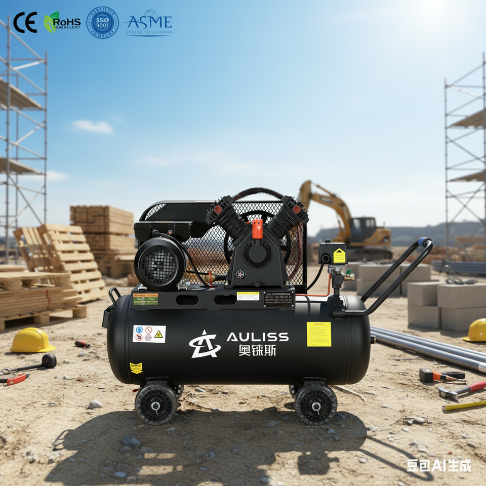 High Pressure Piston Air Compressor 10HP 8BAR Stable Operation for ...