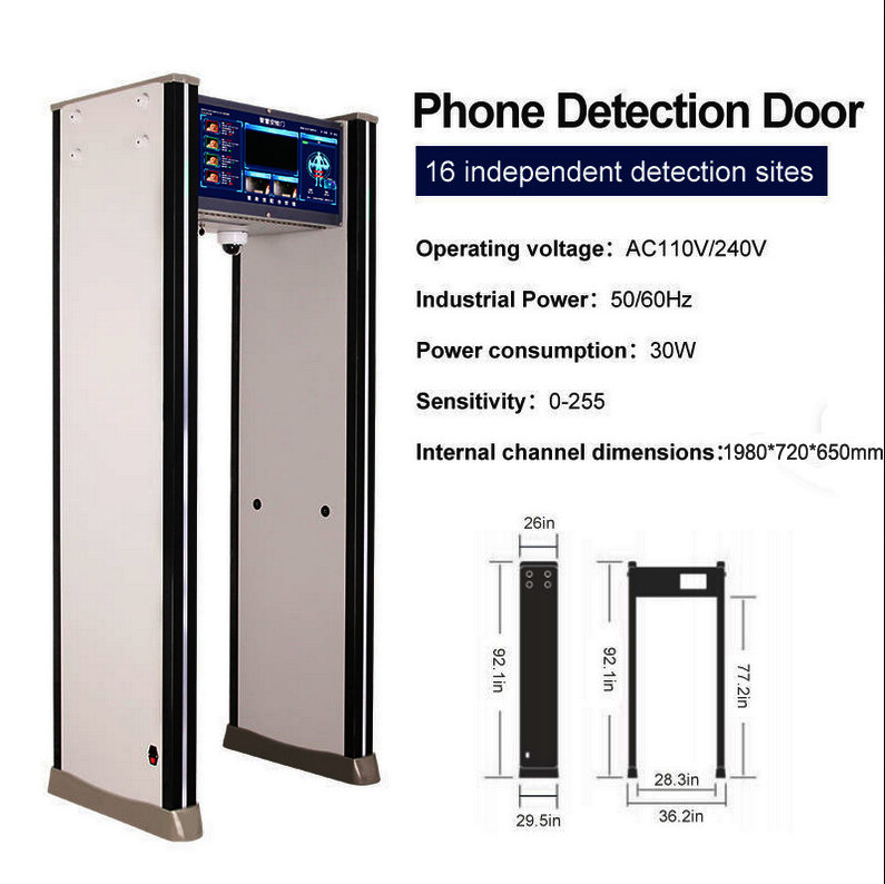 Saful Smart Walk through Metal Detector for Contraband Detection