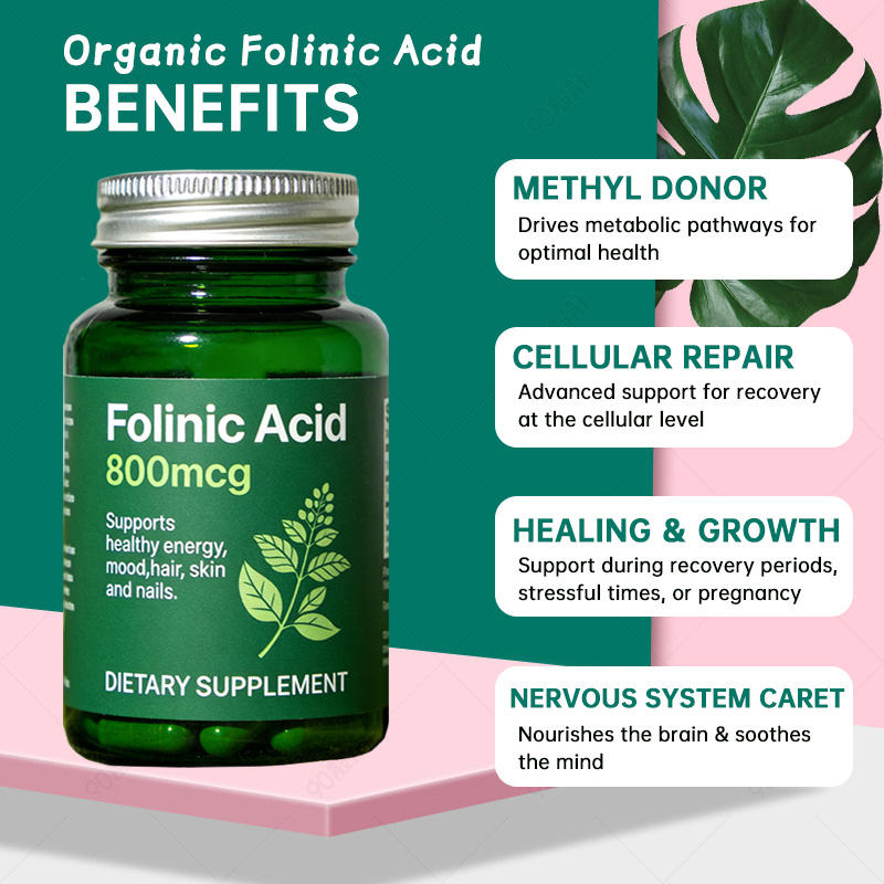 OEM Folinic Acid Capsules Folinic Acid Supplement for Cell Repair and ...