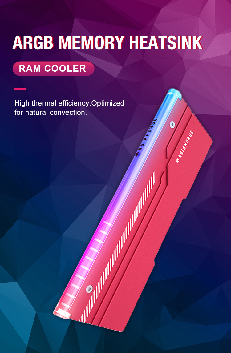 5v Argb Ram Cooler Colorful Lights Memory Module Radiator Cooling Enclosure Ram Lil Radiator ...