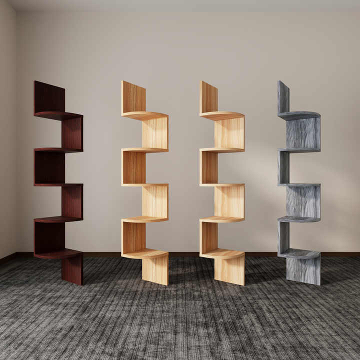 Living Room Modern Book Store Home Bookshelves Wood Display Rack ...