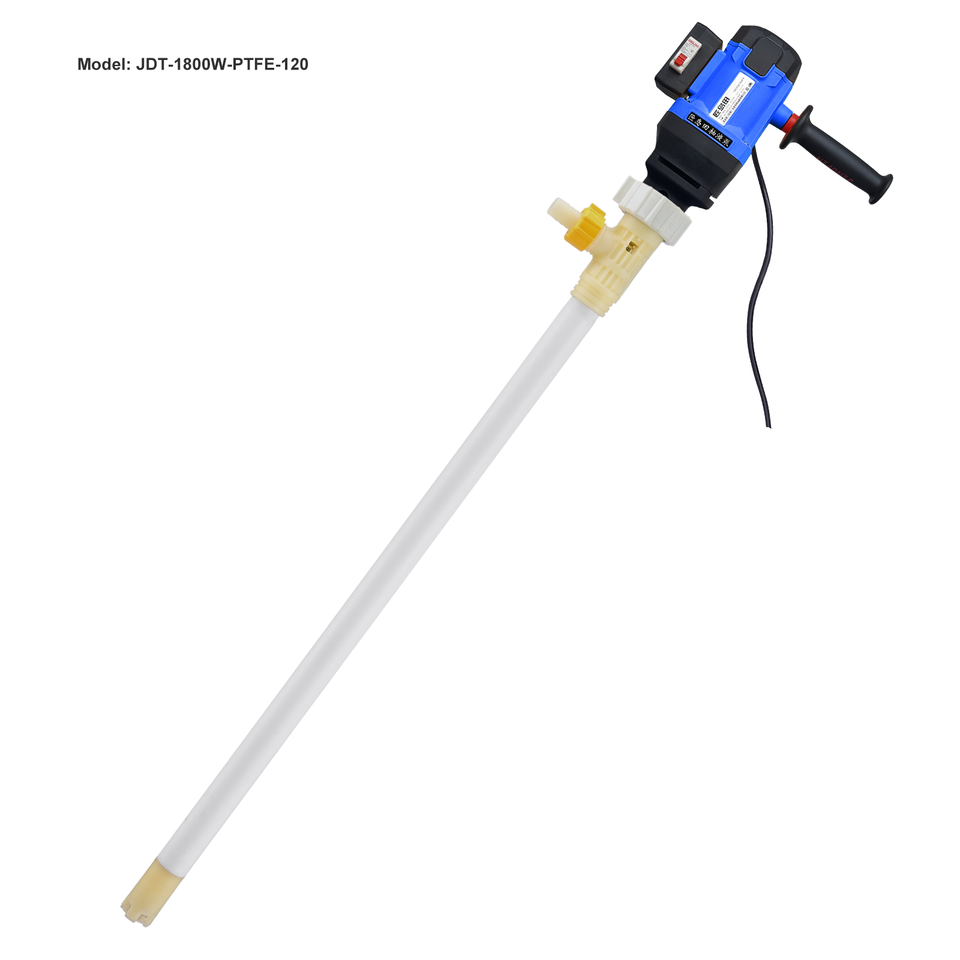Portable 1800W PTFE Drum Pump 220V High Pressure Electric Transfer Pump ...