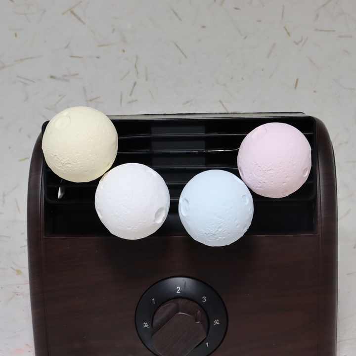 2024 Mini Moon Shaped Solid Gypsum Aromatherapy Diffuser Car Diffuser ...