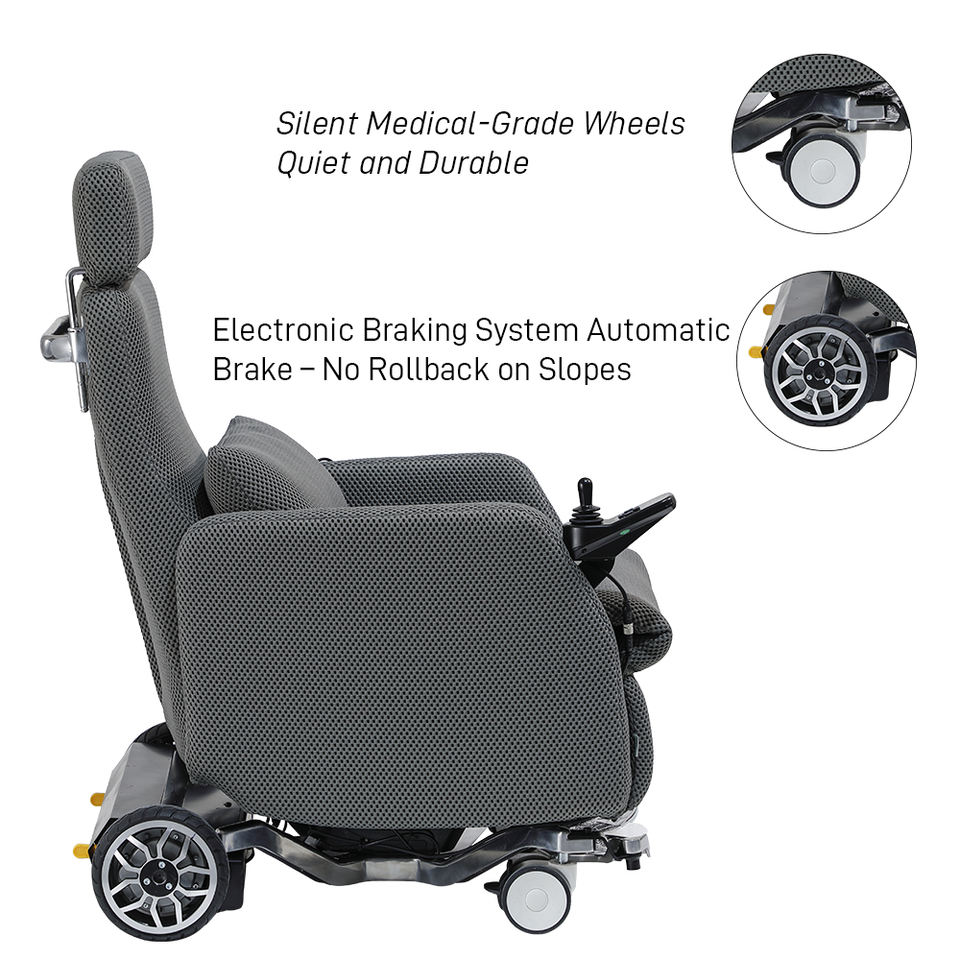 Battery Powered Electric Lift Chair Recliner with Wheelchair Function ...