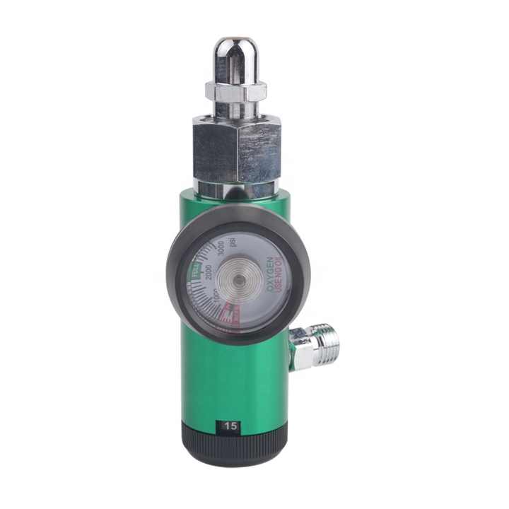 CGA540 Adjustable Medical Oxyegen Regulator Green 0-15lpm Diss Outlet ...