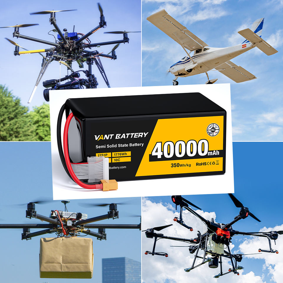 VANT 40000mah Semi-Solid State Battery - 12S 44.4V 10C