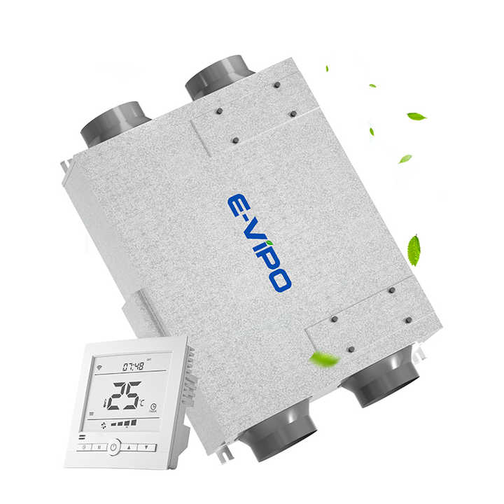 E-VIPO Air Recuperator Fresh Air Ventilation System Home HEPA ERV Energy Recovery Ventilator Hrv ...