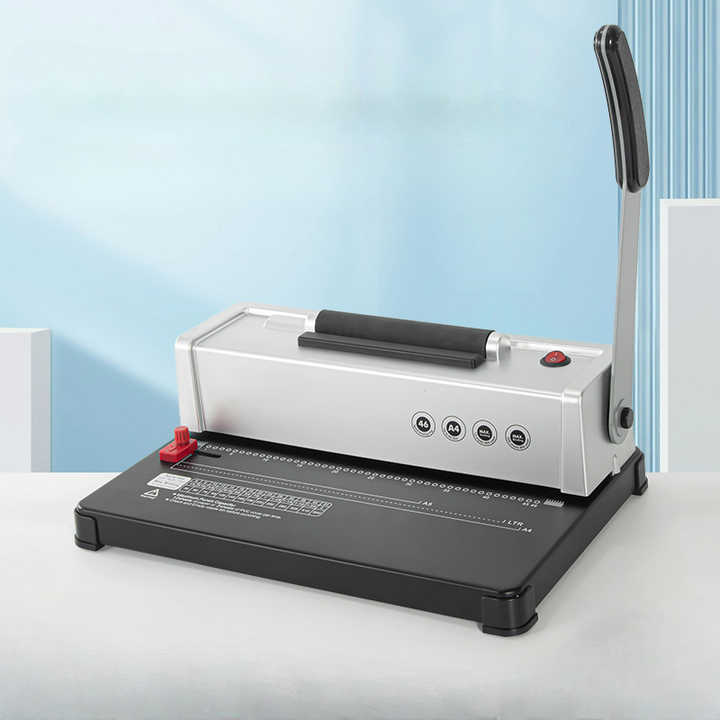 Electrical 4:1 Plastic Spiral Coil Book Binding Machine 4-hole Coil ...