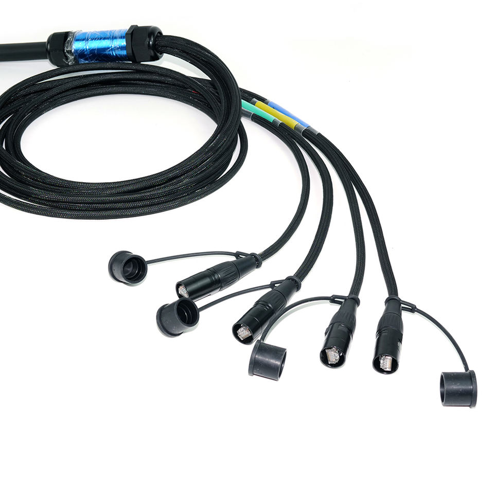 ABCCABLS 4 Channel Cat6 Double Shielded RJ45 Ethernet Super Soft Cable ...