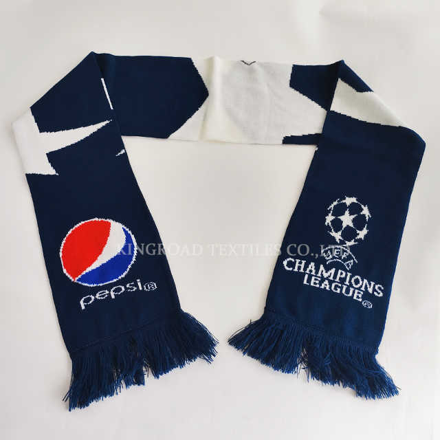Custom rugby team spandex jacquard scarfs world football fans scarf ...