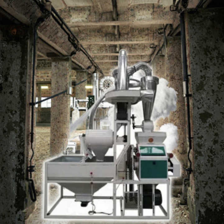 JX 400kg/h Corn Steam Flaking Machine with Motor Core Component for ...