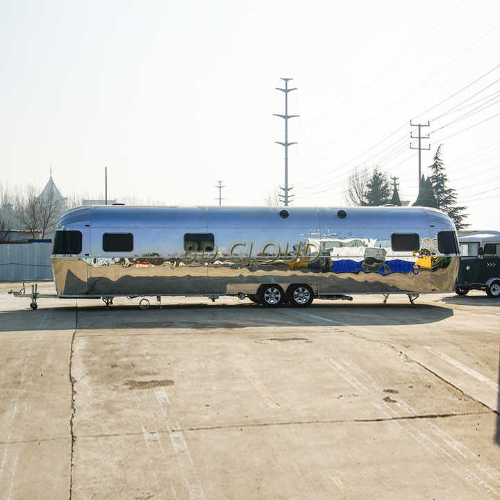 Mobile Stainless Steel Camper Trailer with Bathroom