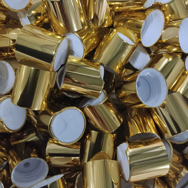 Factory Wholesale 20/410 Gold Disc Top Caps With Aluminum Collar 24/410 ...