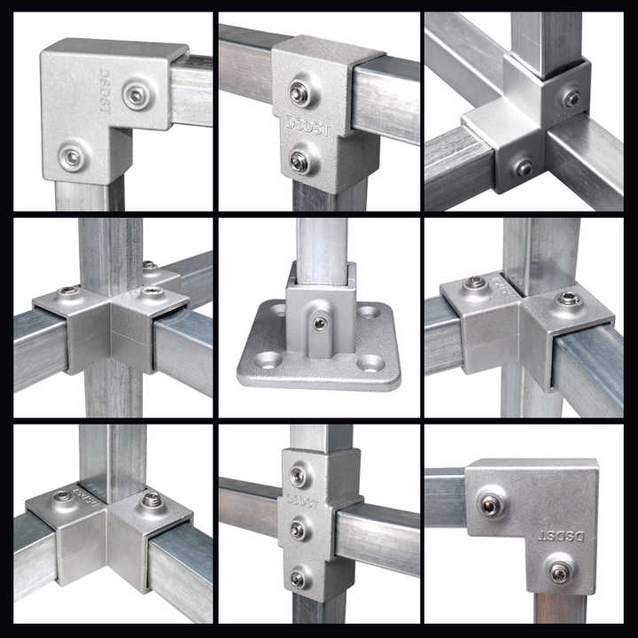 Aluminum Alloy Square Tube Connector - Durable & Versatile