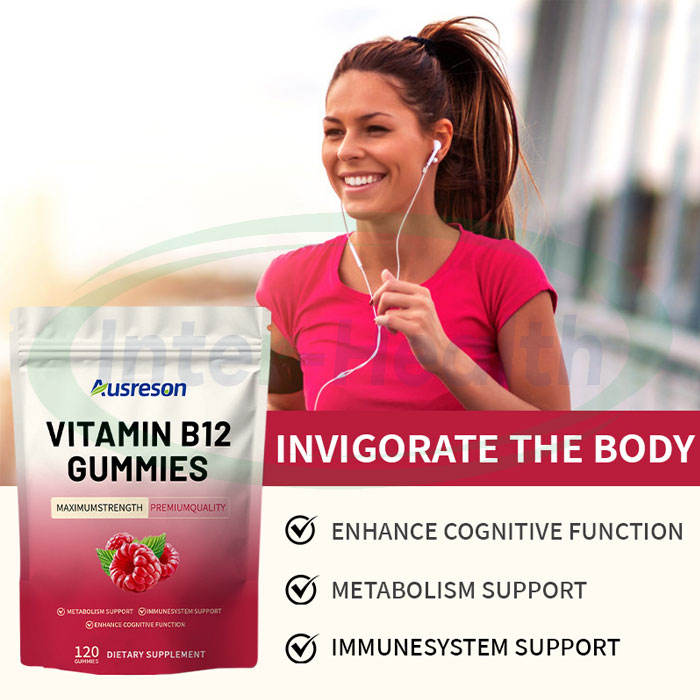 Ausreson Halal Vitamin B12 Energy Gummies Gummy Vitamin B1 B6 B12 ...
