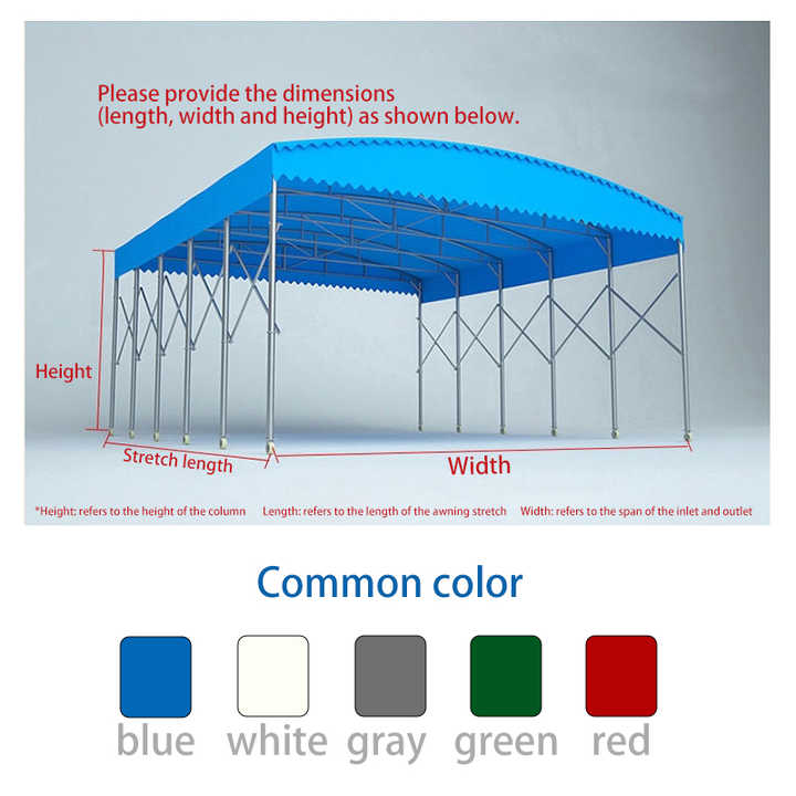 Customizable Outdoor Storage Canopy - Push and Pull Awning