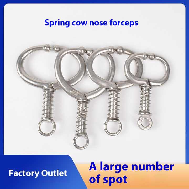 Spring Bull Nose Pliers Stainless Steel Buckle Nose Piercing Artifact ...