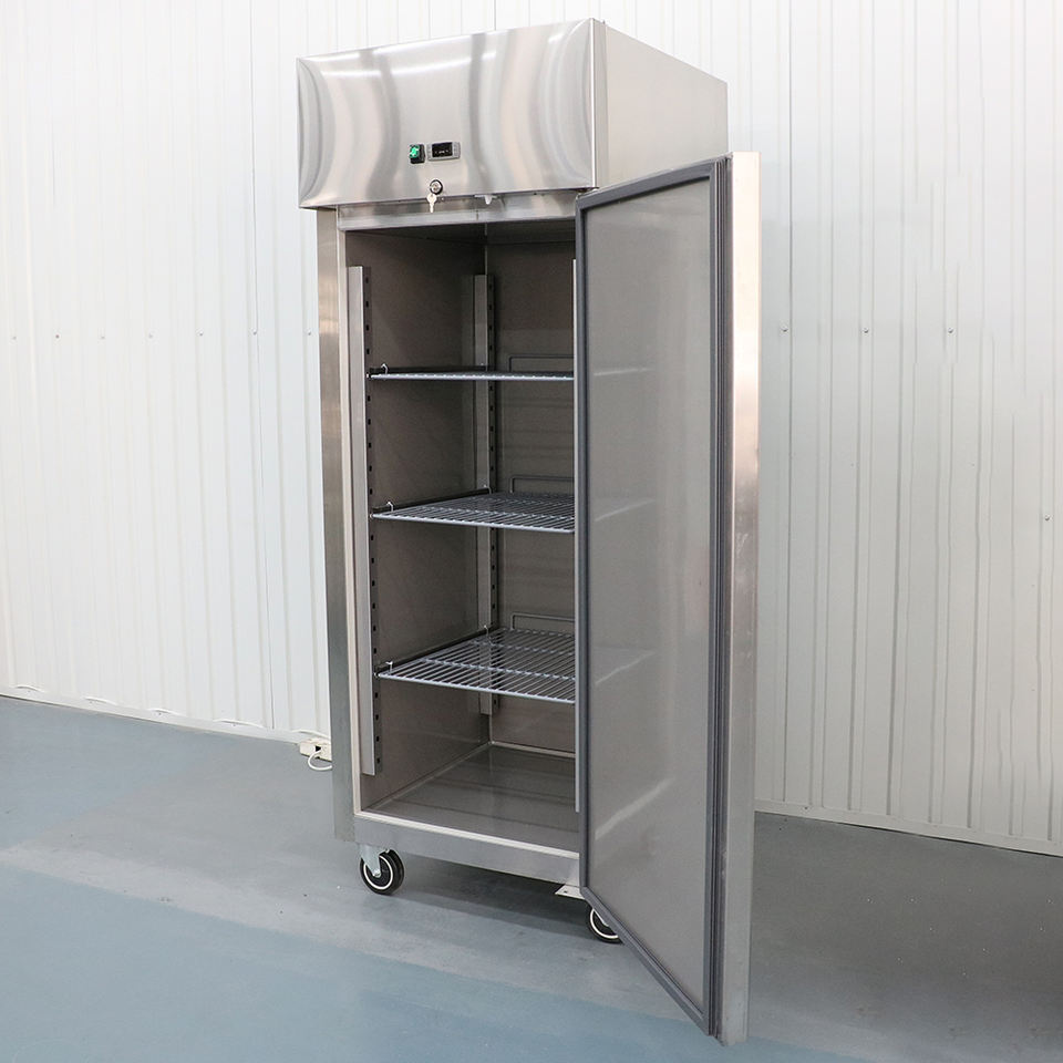 European Style Kitchen Stainless Steel Freezer Refrigerator Single Door ...