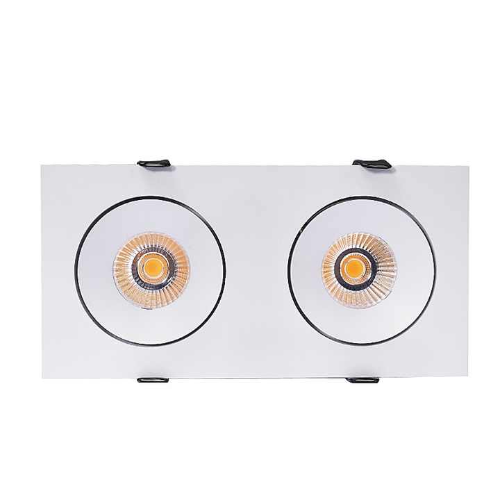 13W*2 Modern Design Square Recessed LED Spot Lamp Single or Double Head ...